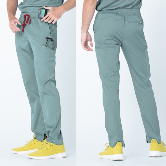 Mediclo | Pants | Mediclo Xs Sable Tapered Scrub Pants Stone Blue ...